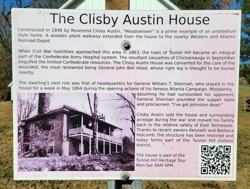 The Clisby Austin House Historical Marker