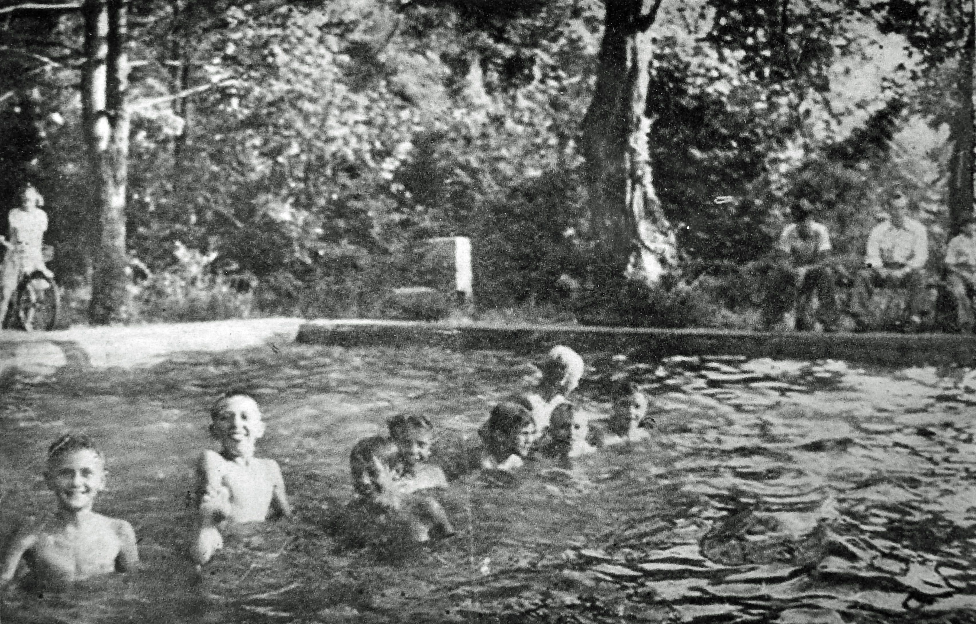 Photo: Marker detail: Legion Swimming Pool Provides Recreation in Damascus