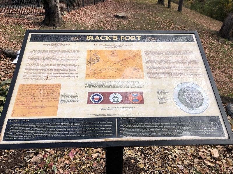 Black's Fort Historical Marker