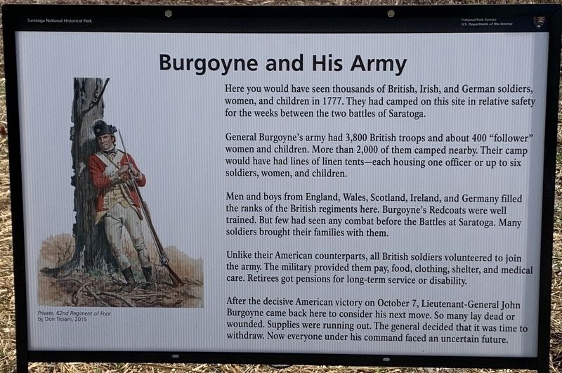 Burgoyne and His Army Historical Marker