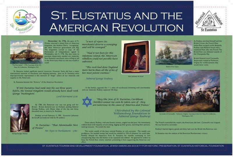 St. Eustatius and the American Revolution Historical Marker
