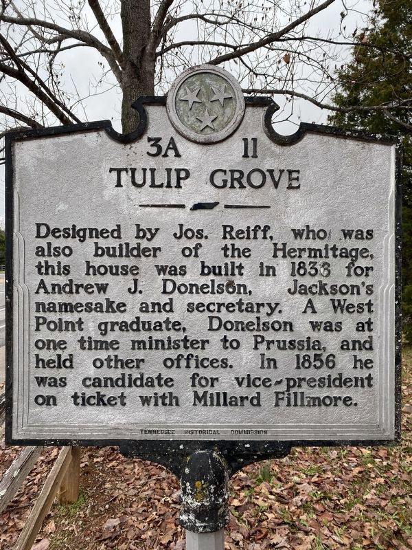 Tulip Grove Historical Marker