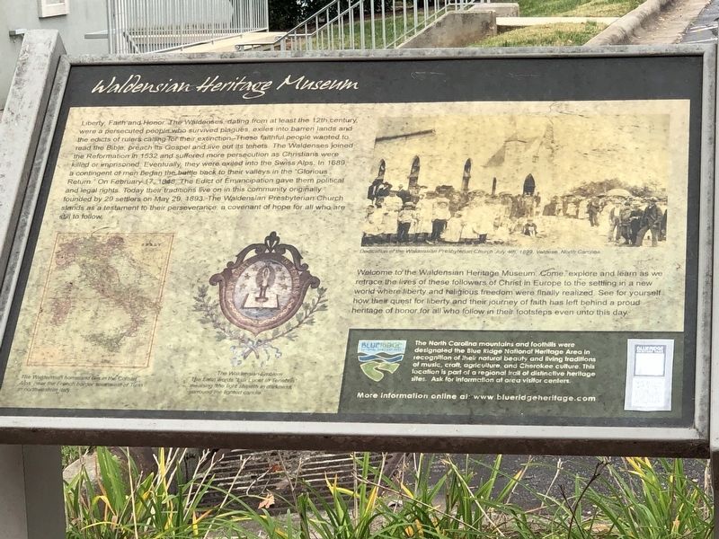 Waldensian Heritage Museum Historical Marker