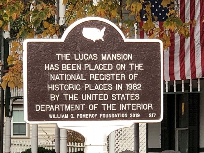 The Lucas Mansion Historical Marker