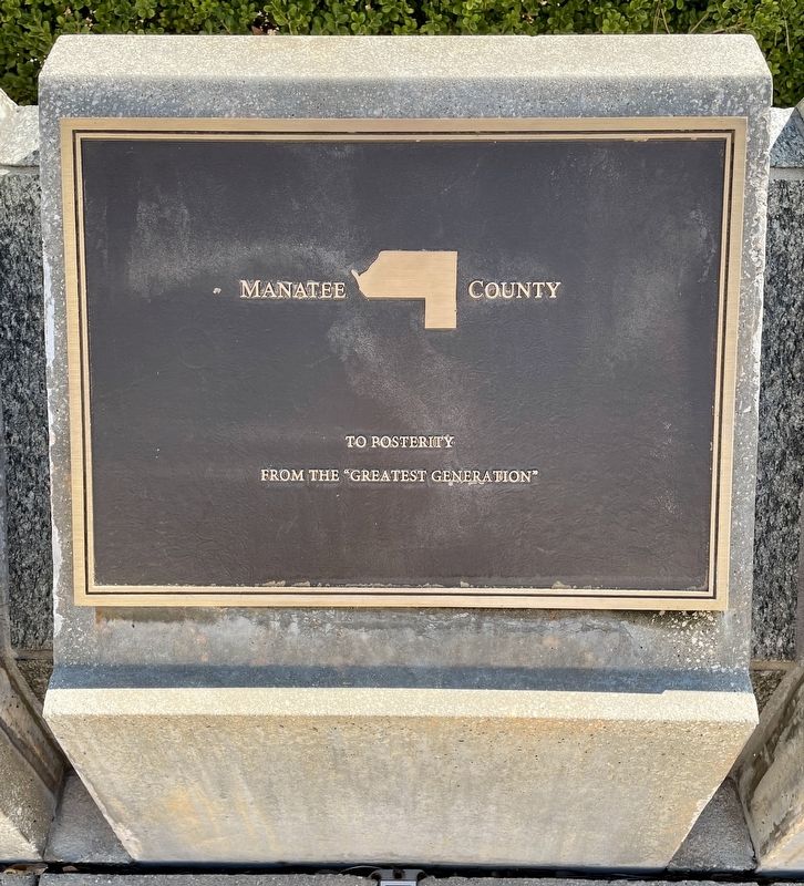 Manatee County, a War Memorial
