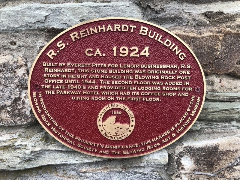 R.S. Reinhardt Building Historical Marker