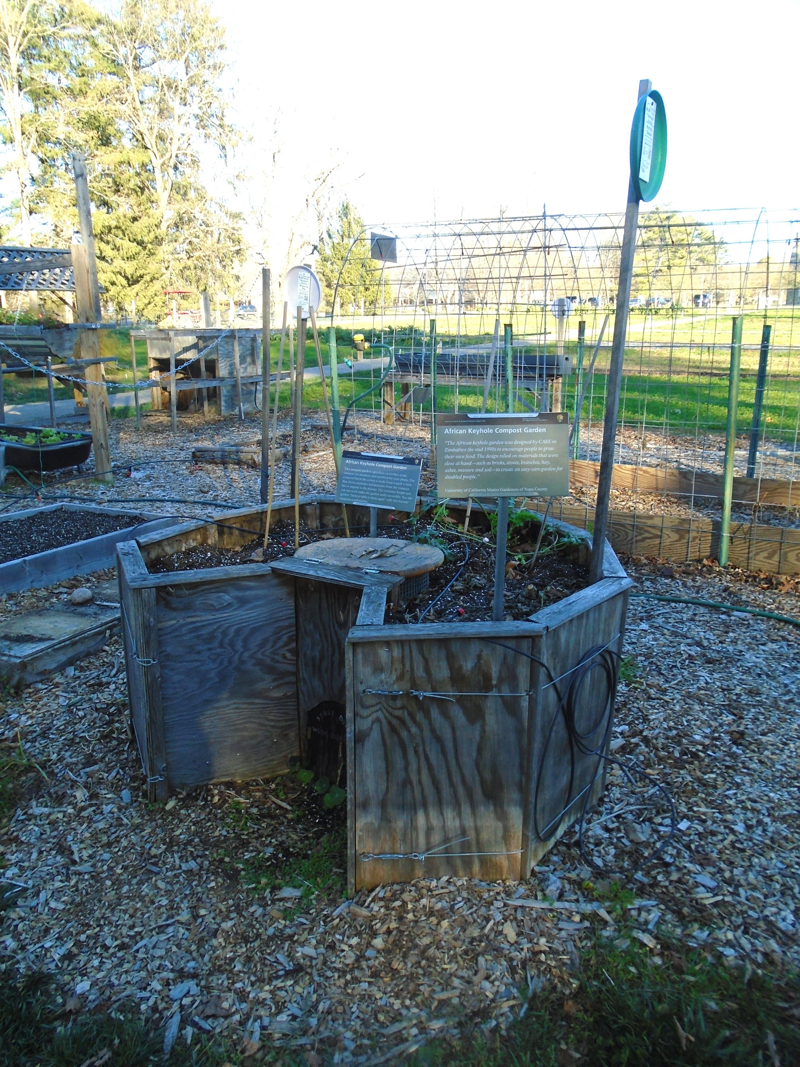 Photo: African Keyhole Compost Garden and Marker