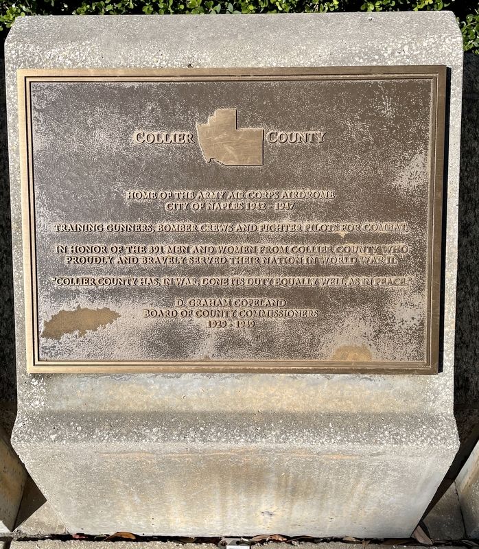 Collier County, a War Memorial