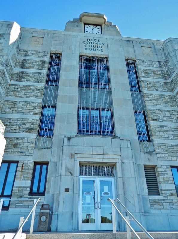 Rice County Courthouse Historical Marker