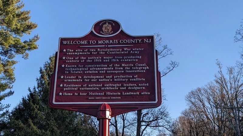Welcome to Morris County, NJ Historical Marker