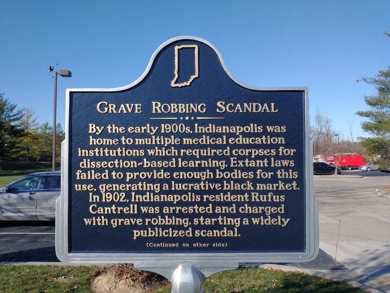 Grave Robbing Scandal Historical Marker