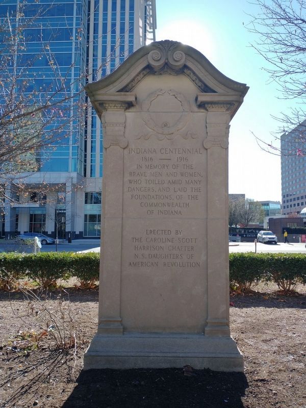The National Road / Indiana Centennial Historical Marker