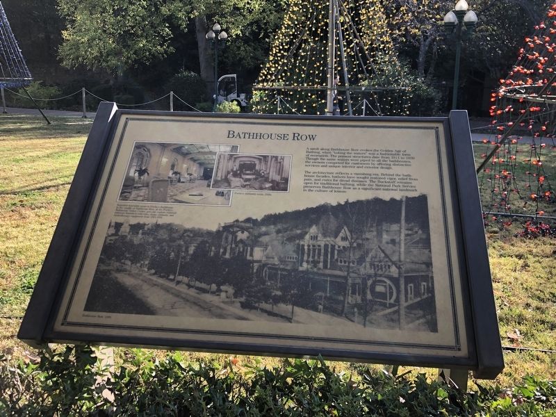Bathhouse Row Historical Marker