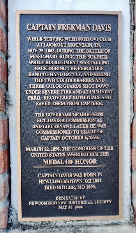 Captain Freeman Davis Historical Marker