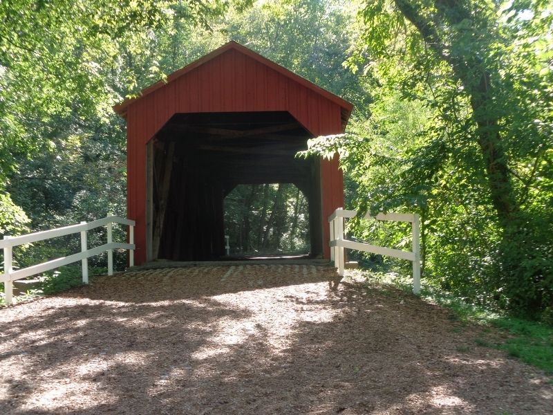 History of Sandy Creek Covered Bridge Historical Marker