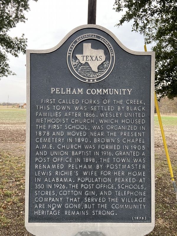 Pelham Community Historical Marker