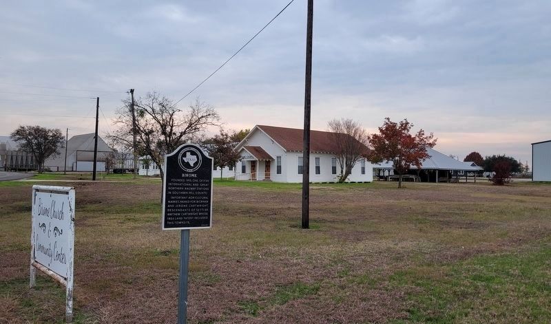 Birome Historical Marker
