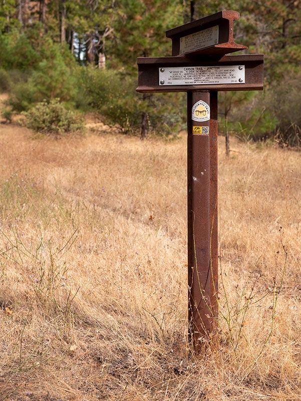 Carson Trail - Junction Historical Marker
