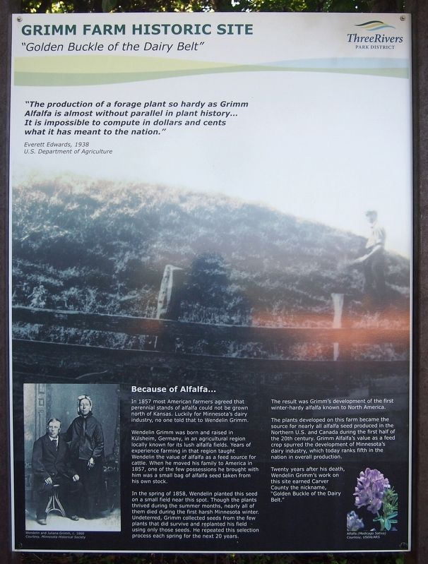 "Golden Buckle of the Dairy Belt" Historical Marker