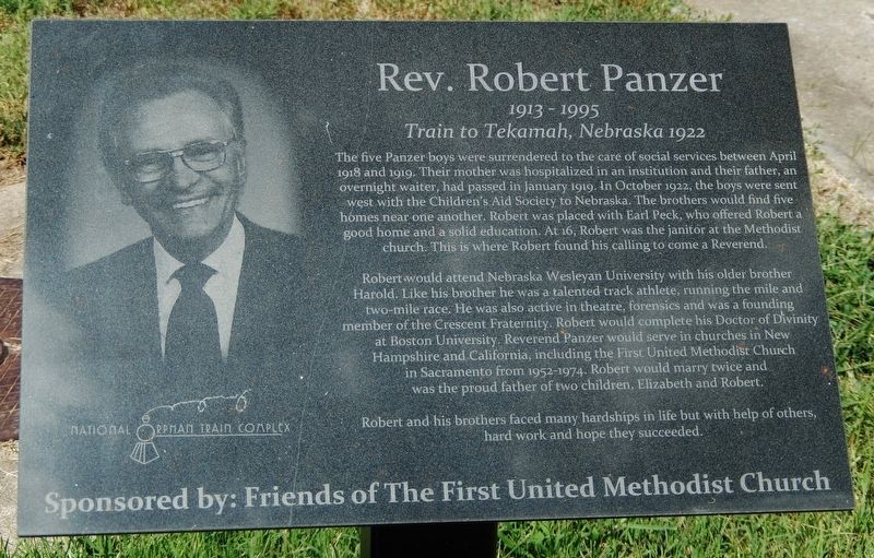 Rev. Robert Panzer Historical Marker