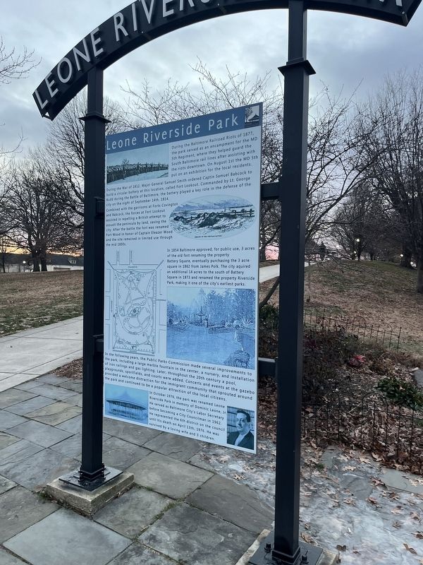 Leone Riverside Park Historical Marker