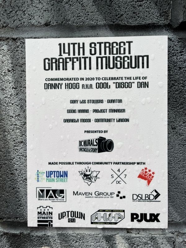 14th Street Graffiti Museum Historical Marker