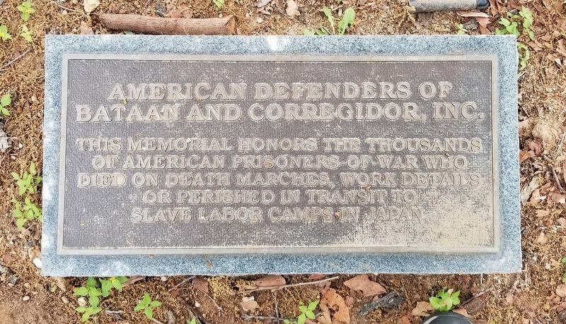 American Defenders of Bataan and Corregidor, Inc., a War Memorial