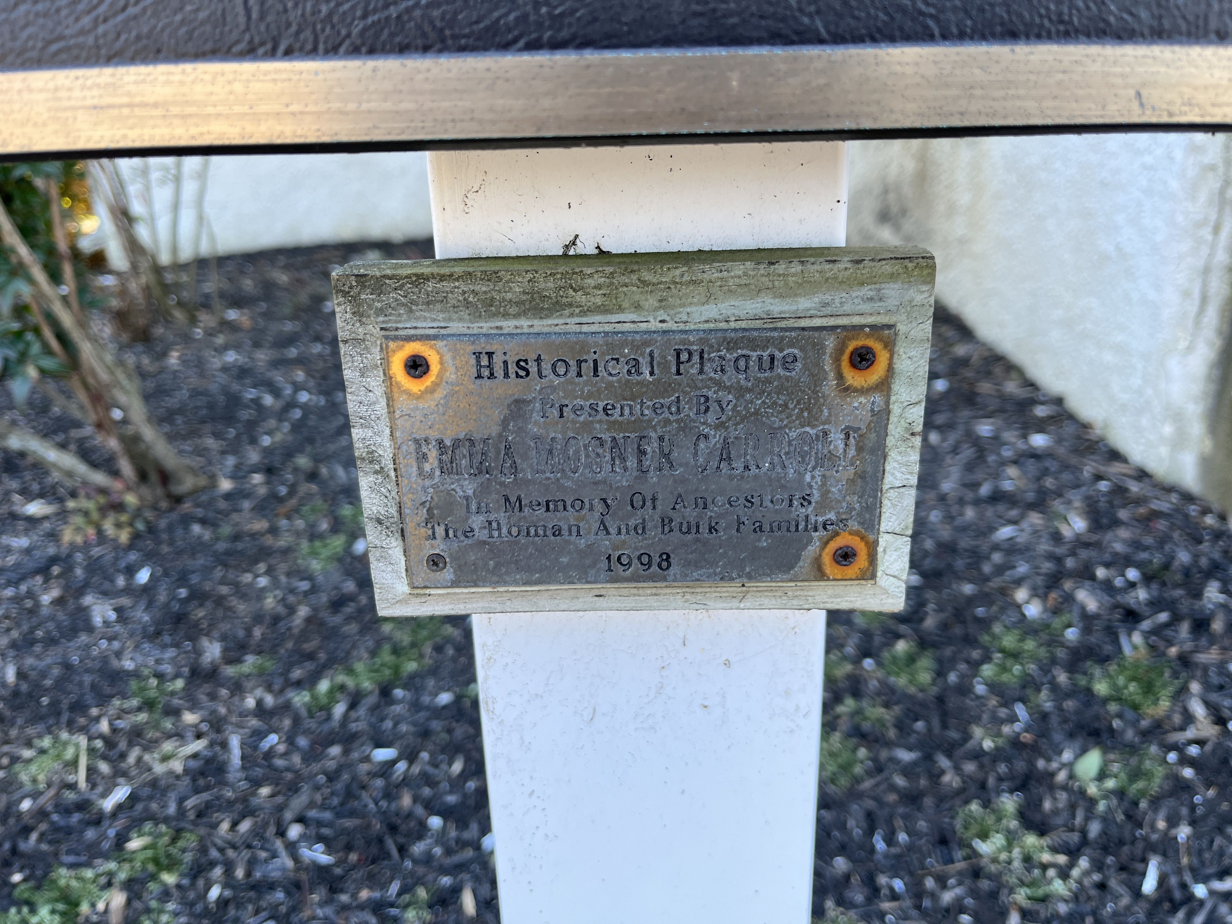 Photo: St. John's Chapel Plaque Dedication Marker