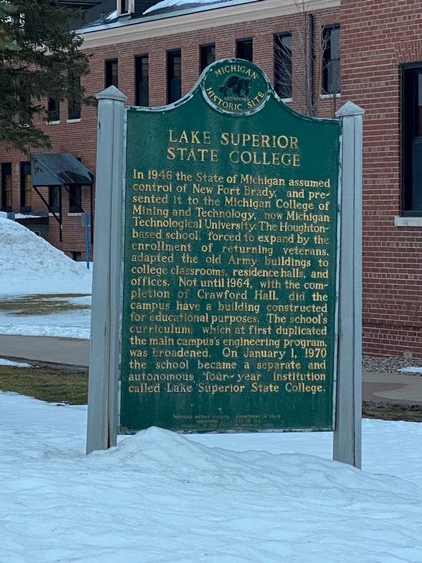 Lake Superior State College Historical Marker