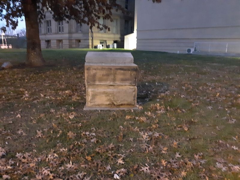 This Cornerstone From Old Jail Historical Marker