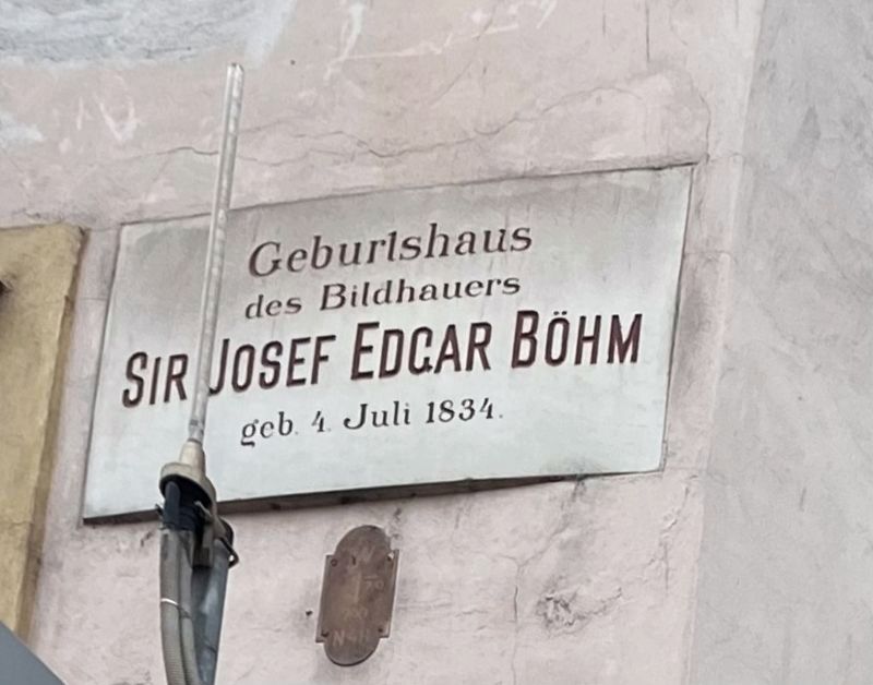 Sir Josef Edgar Böhm Historical Marker