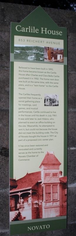 Carlile House Historical Marker