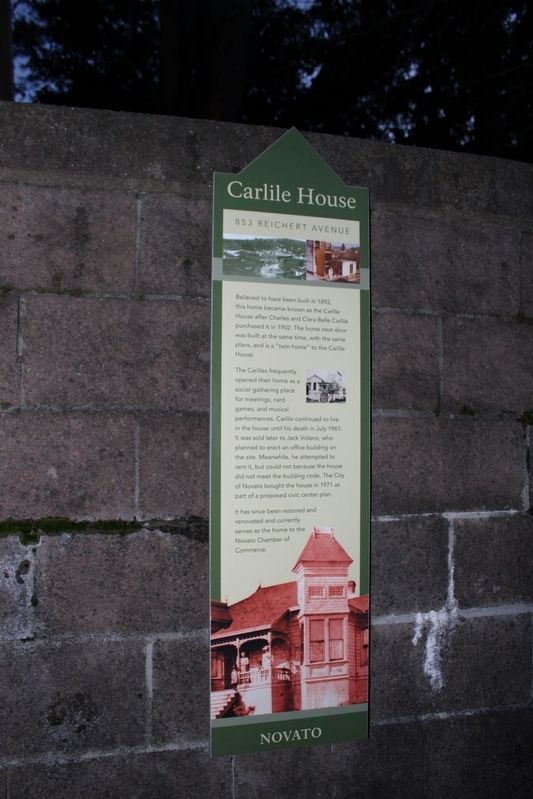 Carlile House Historical Marker
