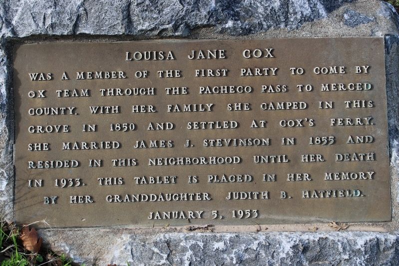 Louisa Jane Cox Historical Marker