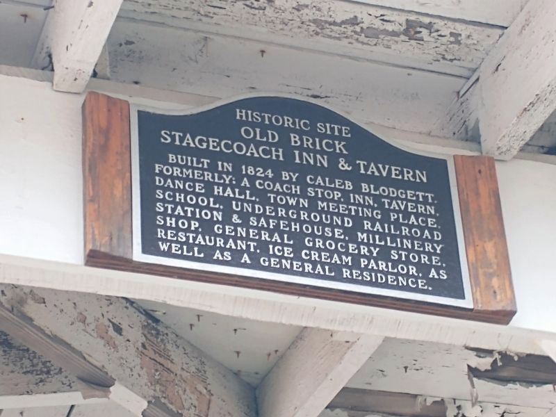 Old Brick Stagecoach Inn & Tavern Historical Marker