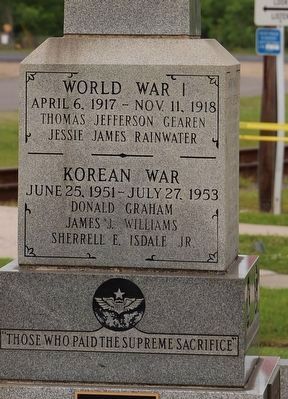 Those who paid the Supreme Sacrifice, a War Memorial