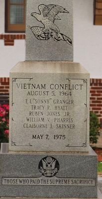 Those who paid the Supreme Sacrifice, a War Memorial