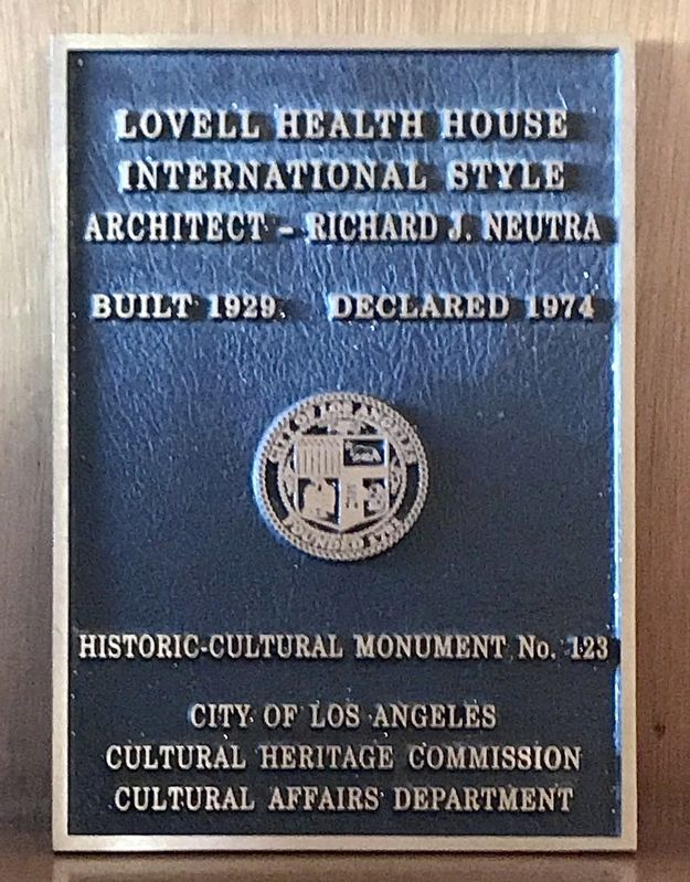 Lovell House Historical Marker