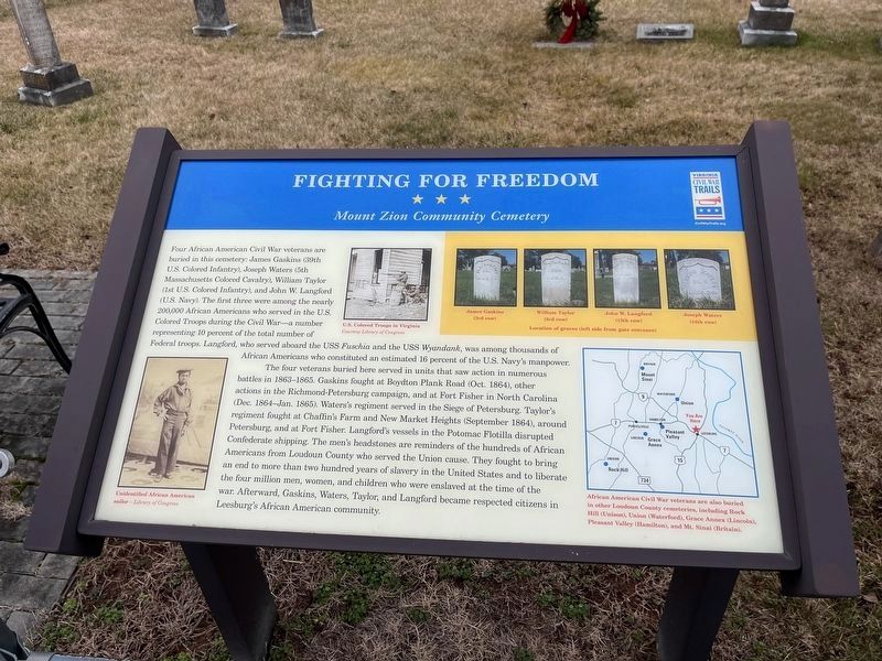 Fighting for Freedom Historical Marker