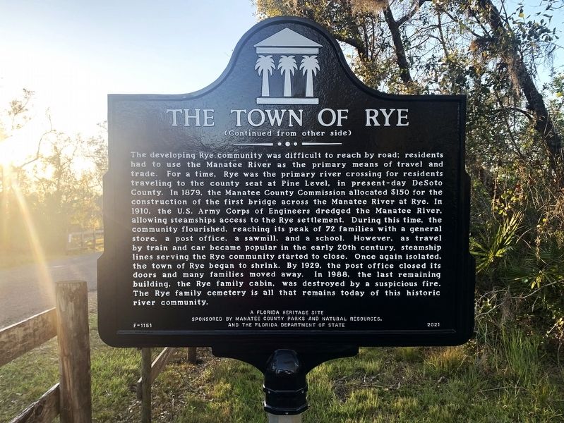 The Town of Rye Historical Marker