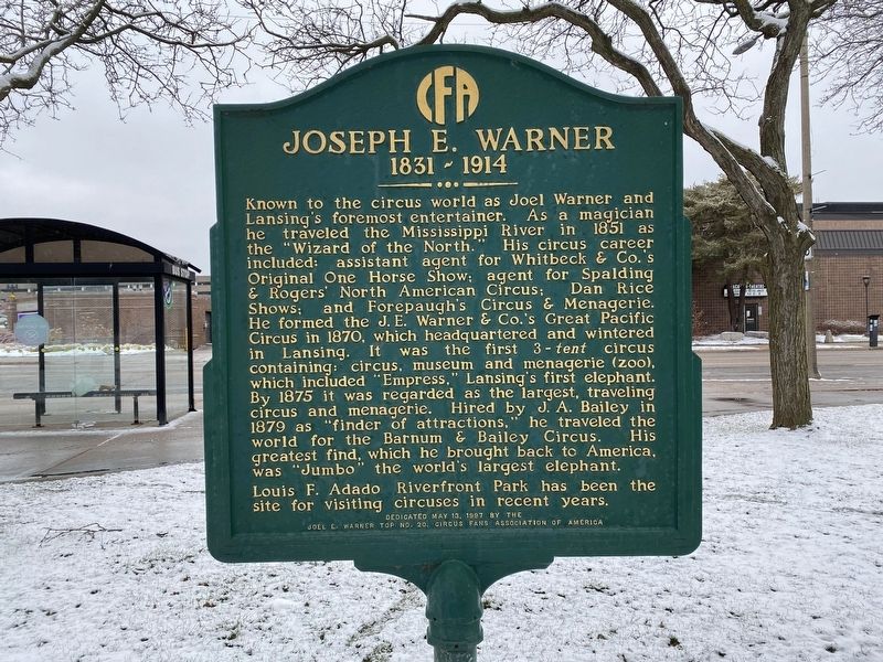 Joseph E. Warner Historical Marker