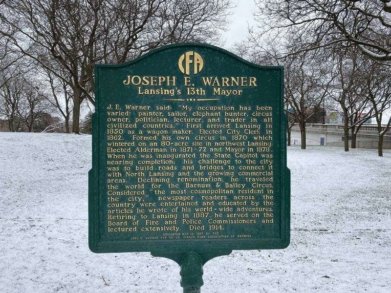 Joseph E. Warner Historical Marker