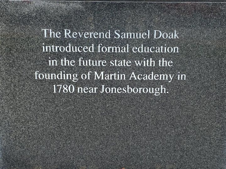 Photo: Reverend Samuel Doak and Martin Academy Marker