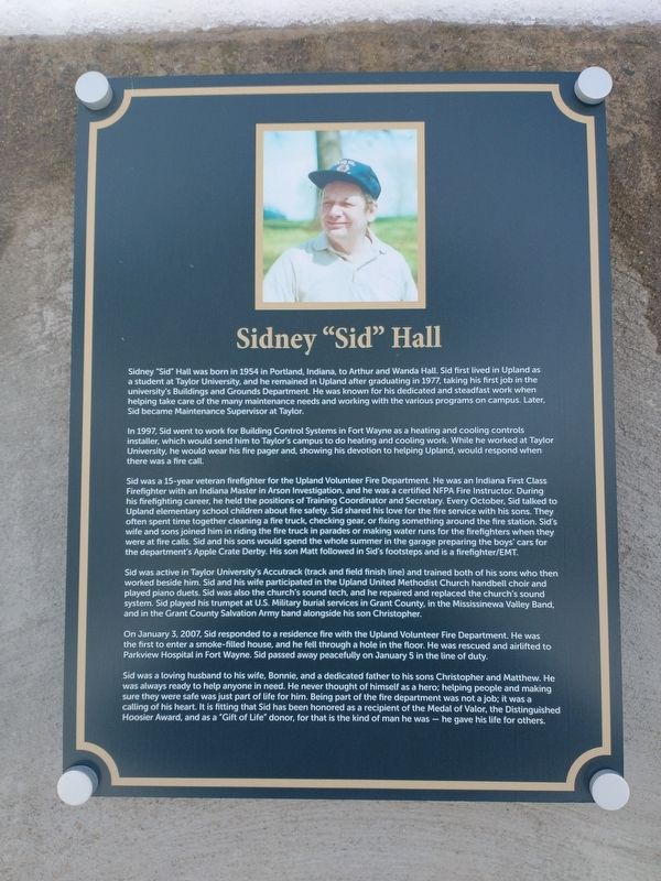 Sidney "Sid" Hall Historical Marker