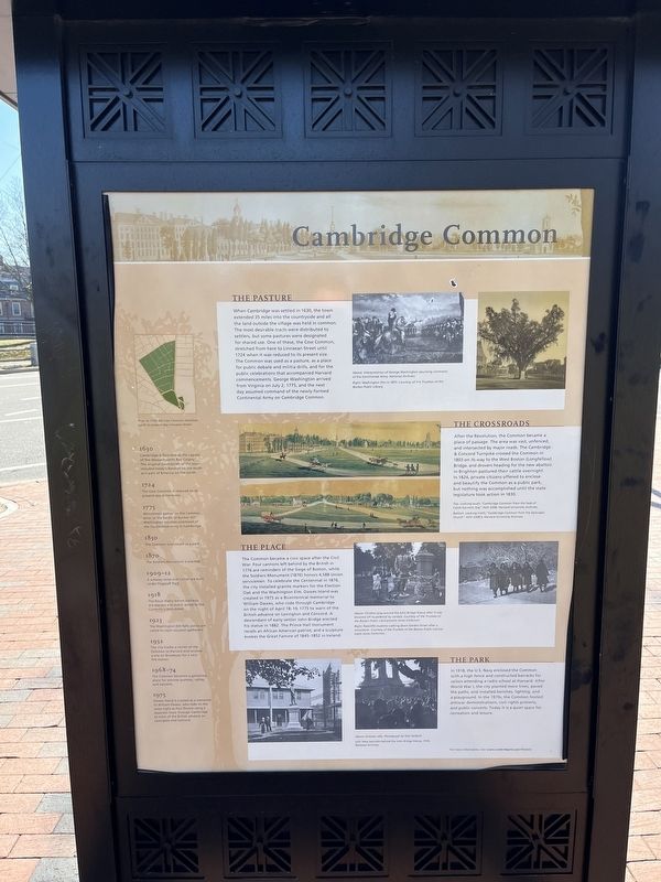 Cambridge Common Historical Marker