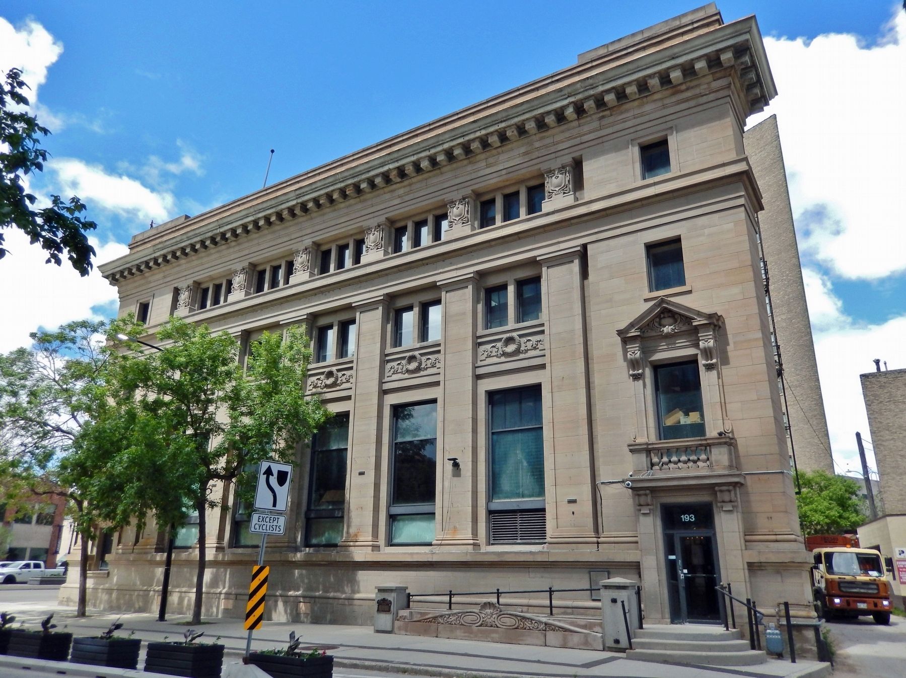 Rowand Block / Canada Life Building Historical Marker