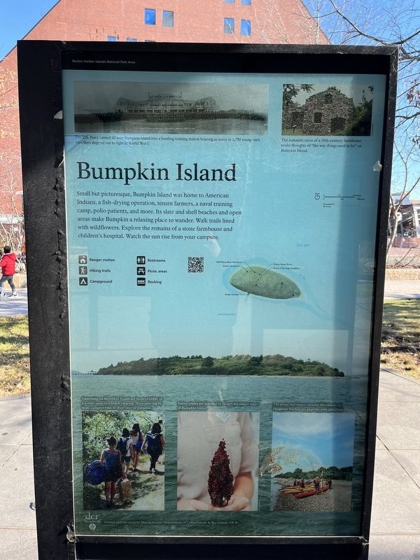 Bumpkin Island Historical Marker