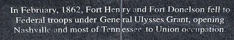 Fort Henry and Fort Donelson Historical Marker