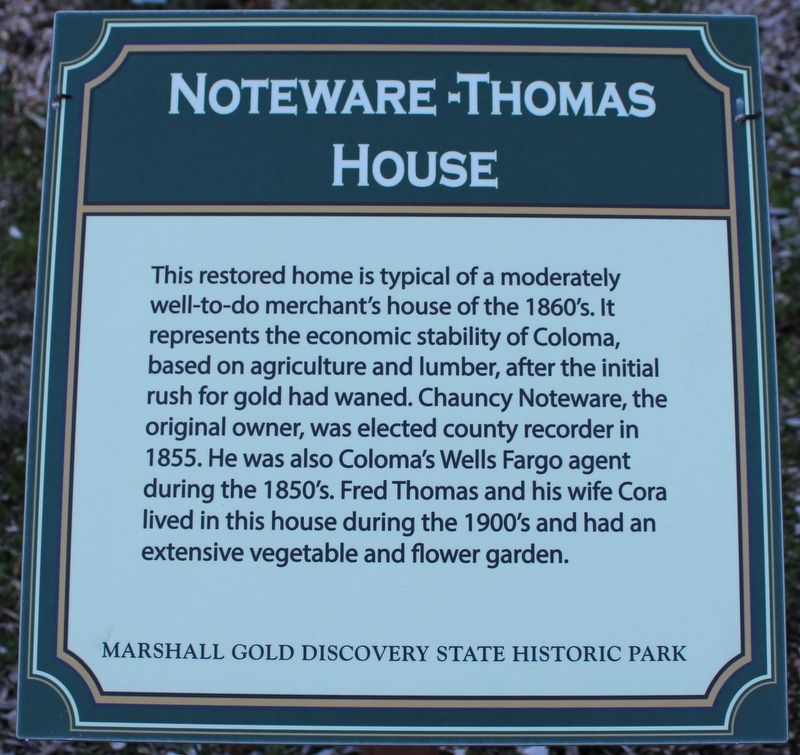 Noteware-Thomas House Historical Marker