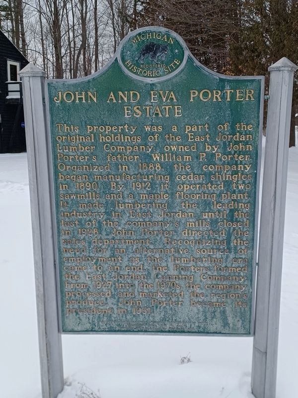 John and Eva Porter Estate Historical Marker